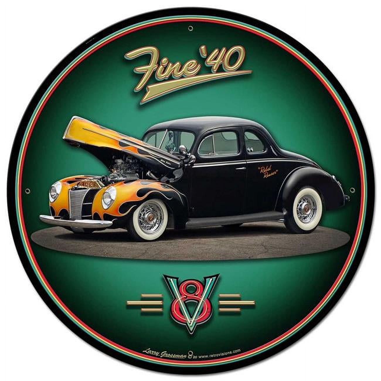 Pasttime Signs LGB720 28 x 28 in. 1940 Coupe Vintage Metal Sign ...