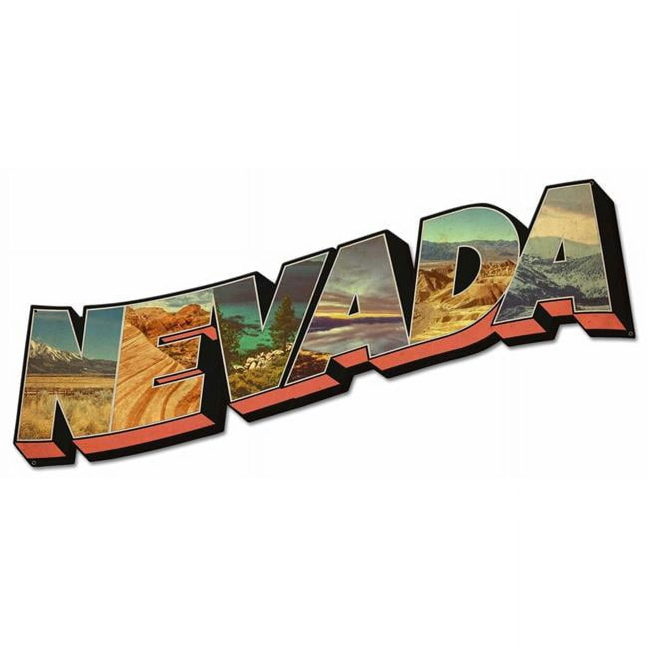 Pasttime Signs PSB013 36 x 17 in. Custom Shape - Nevada Postcard Metal ...