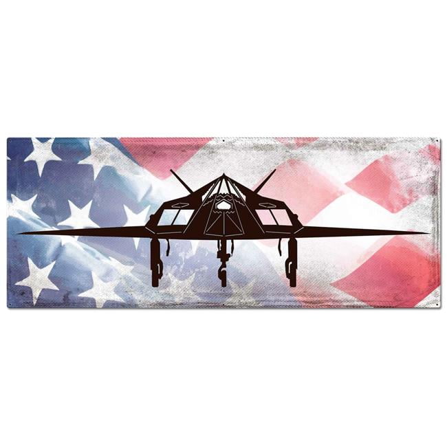 Pasttime Signs PSB220 48 x 19 in. Planes F117 Stealth Fighter American ...