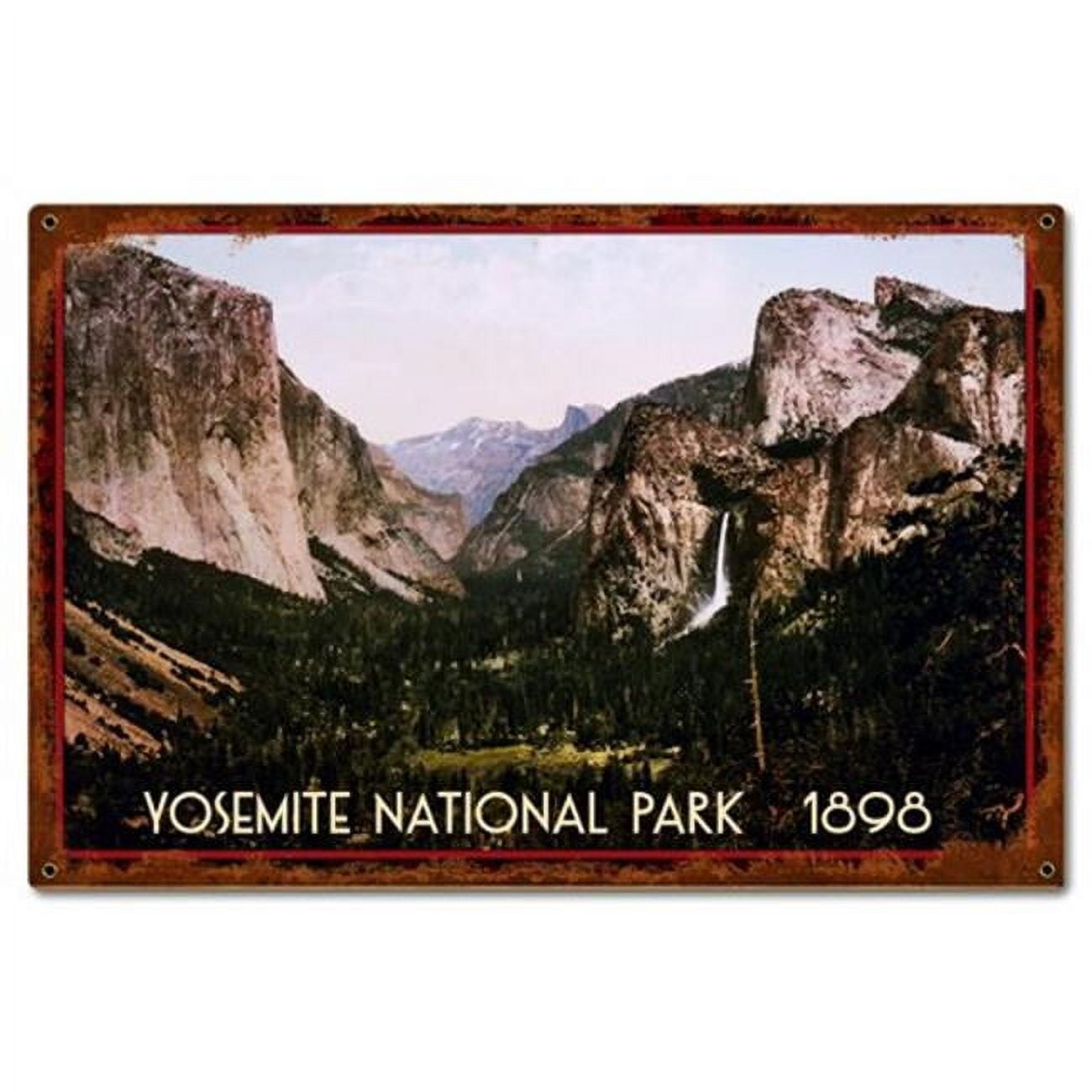 Pasttime Signs PTS912 16 x 24 in. Satin Metal Sign - Yosemite National ...