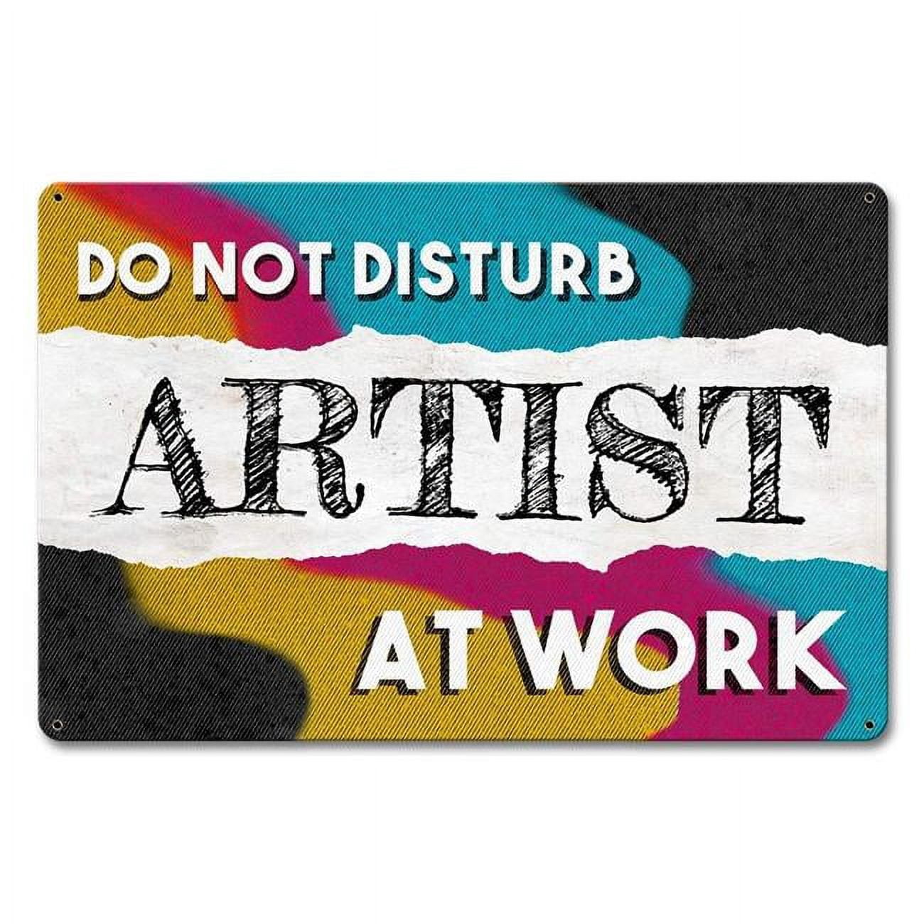 Pasttime Signs PTSB421 12 x 18 in. Artist Do Not Disturb Metal Sign ...