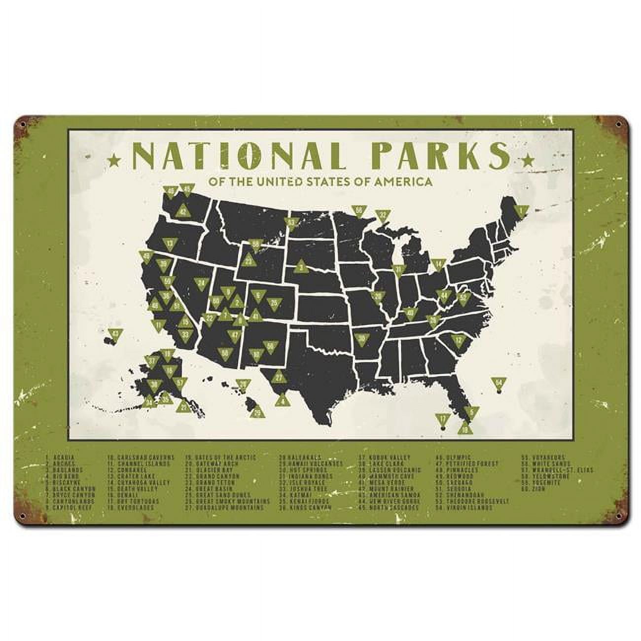 Pasttime Signs PTSB663 National Parks Metal Sign - Walmart.com