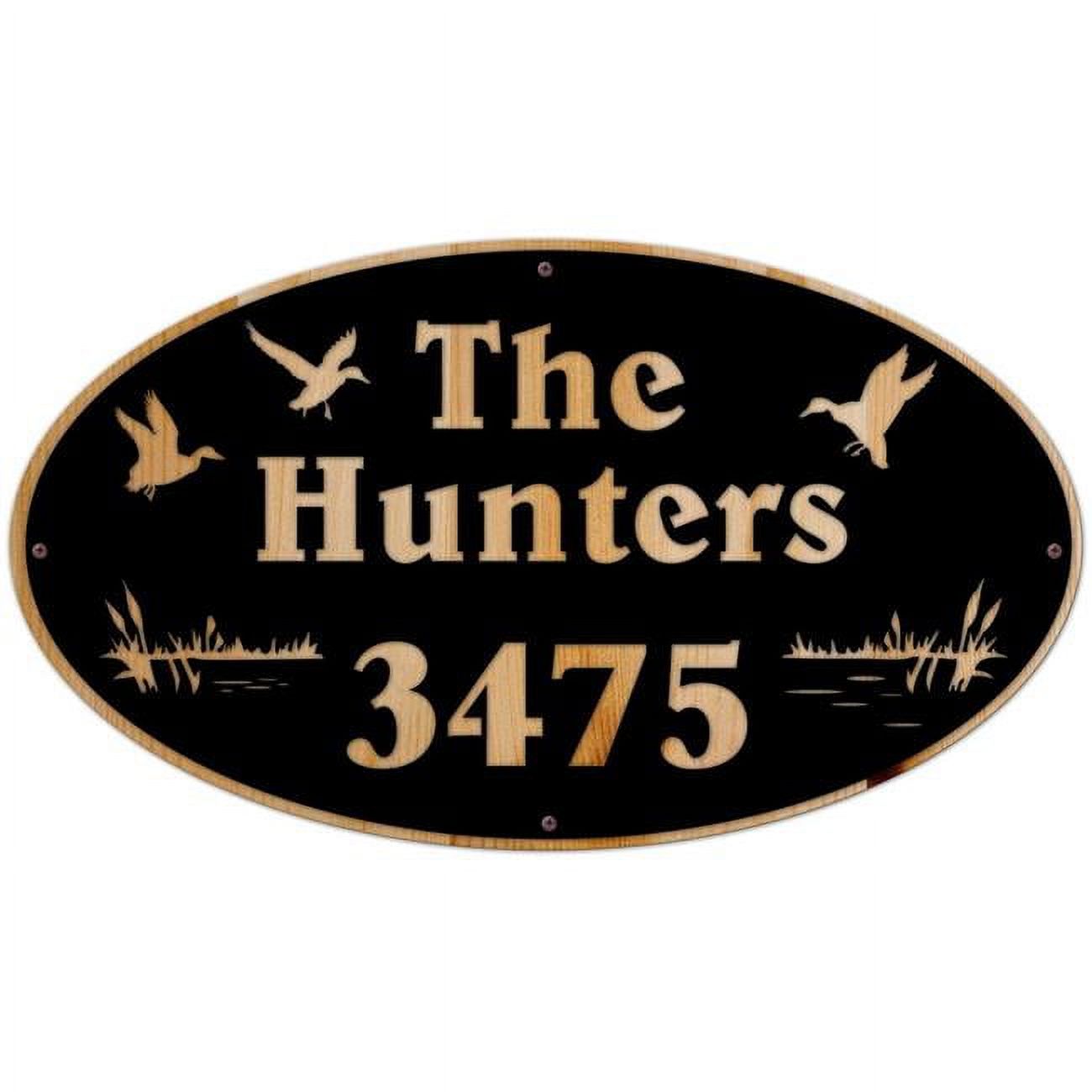 Pasttime Signs PTSHD016 28 x 16 in. Duck Pond Name Number Personalized ...