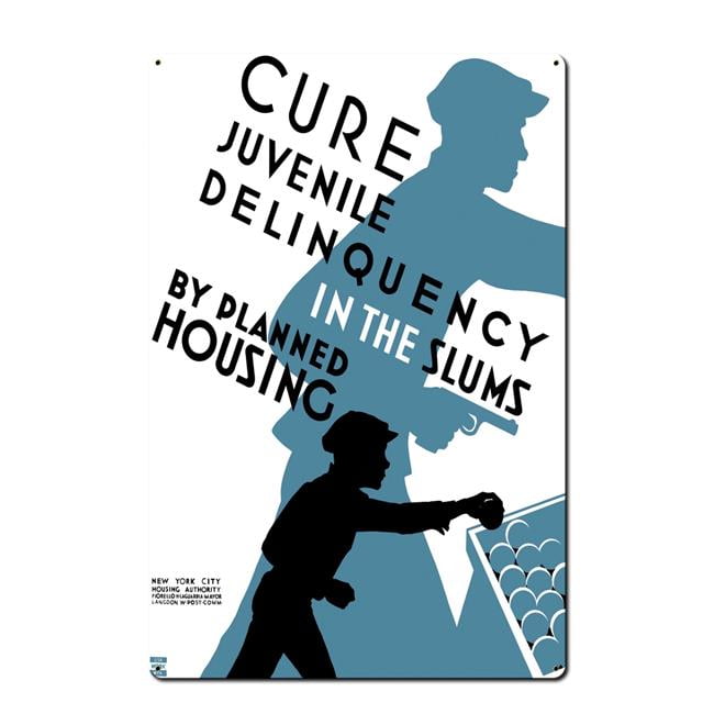Pasttime Signs VTG217 Cure Juvenile Vintage Metal Sign - Walmart.com