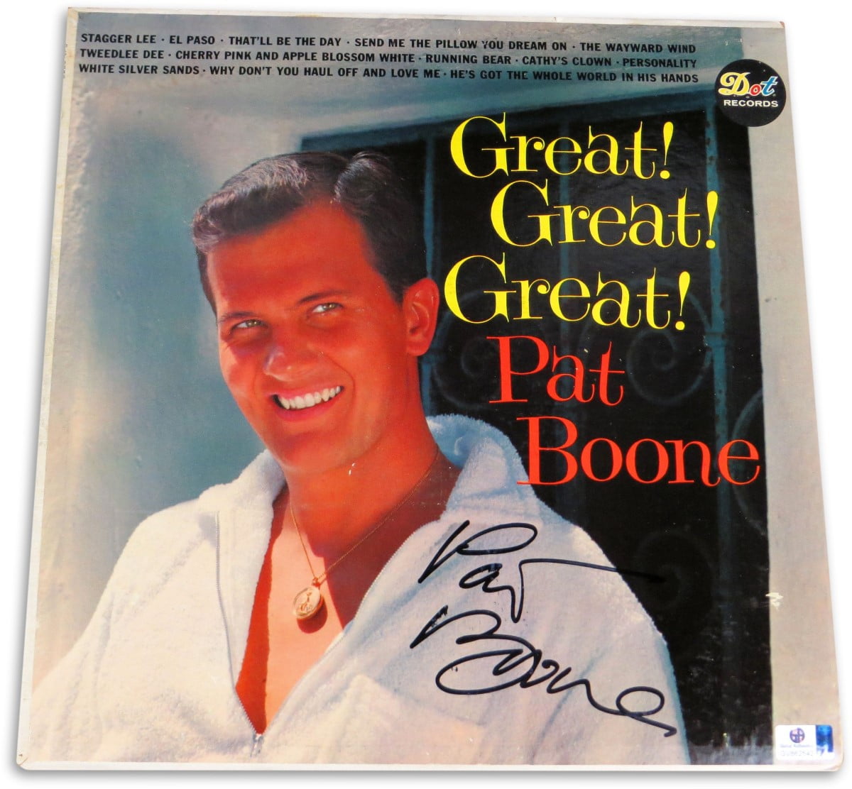 Pat Boone Signed Autographed Album Cover Great! Great! Great! JSA ...