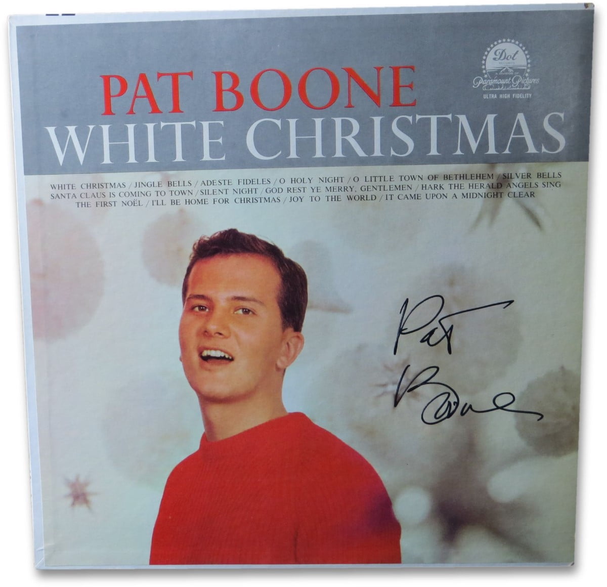 Pat Boone Signed Autographed Album Cover White Christmas JSA EE19940 ...