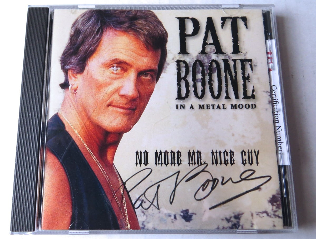 Pat Boone Signed Autographed CD Booklet No More Mr. Nice Guy JSA ...
