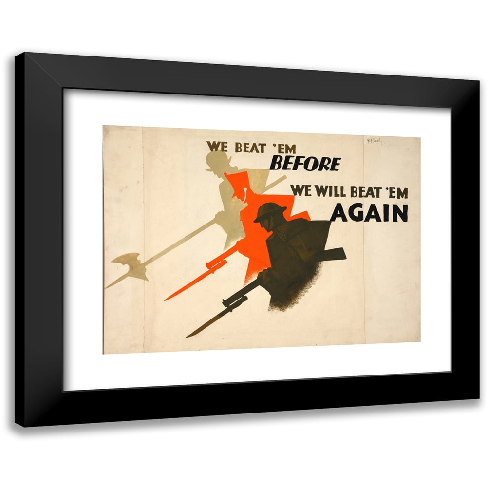 Pat Keely 14x11 Black Modern Framed Museum Art Print Titled - We Beat ...