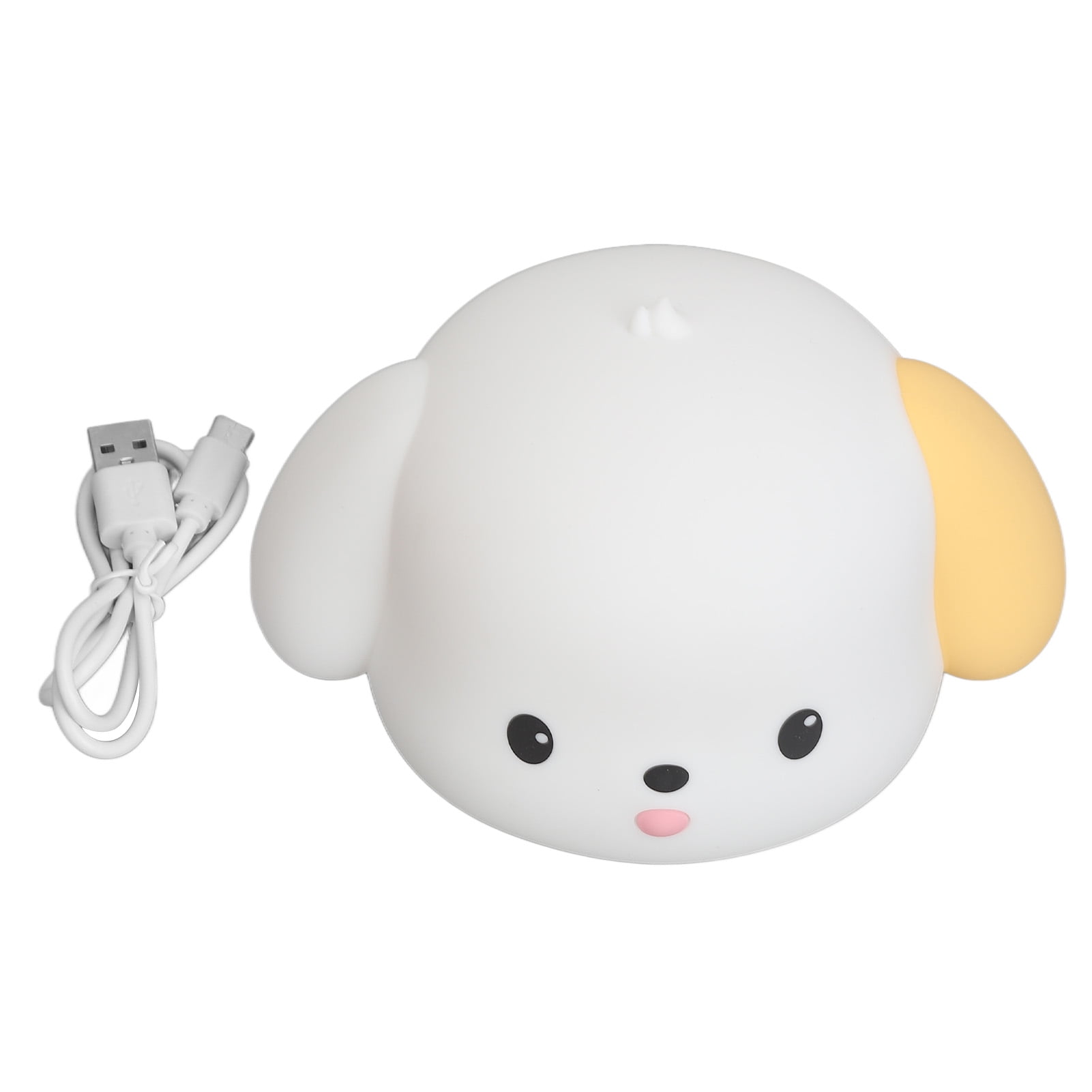 Pat Night Light Soft Silicone Small Dog Lamp Rechargeable Bedside ...