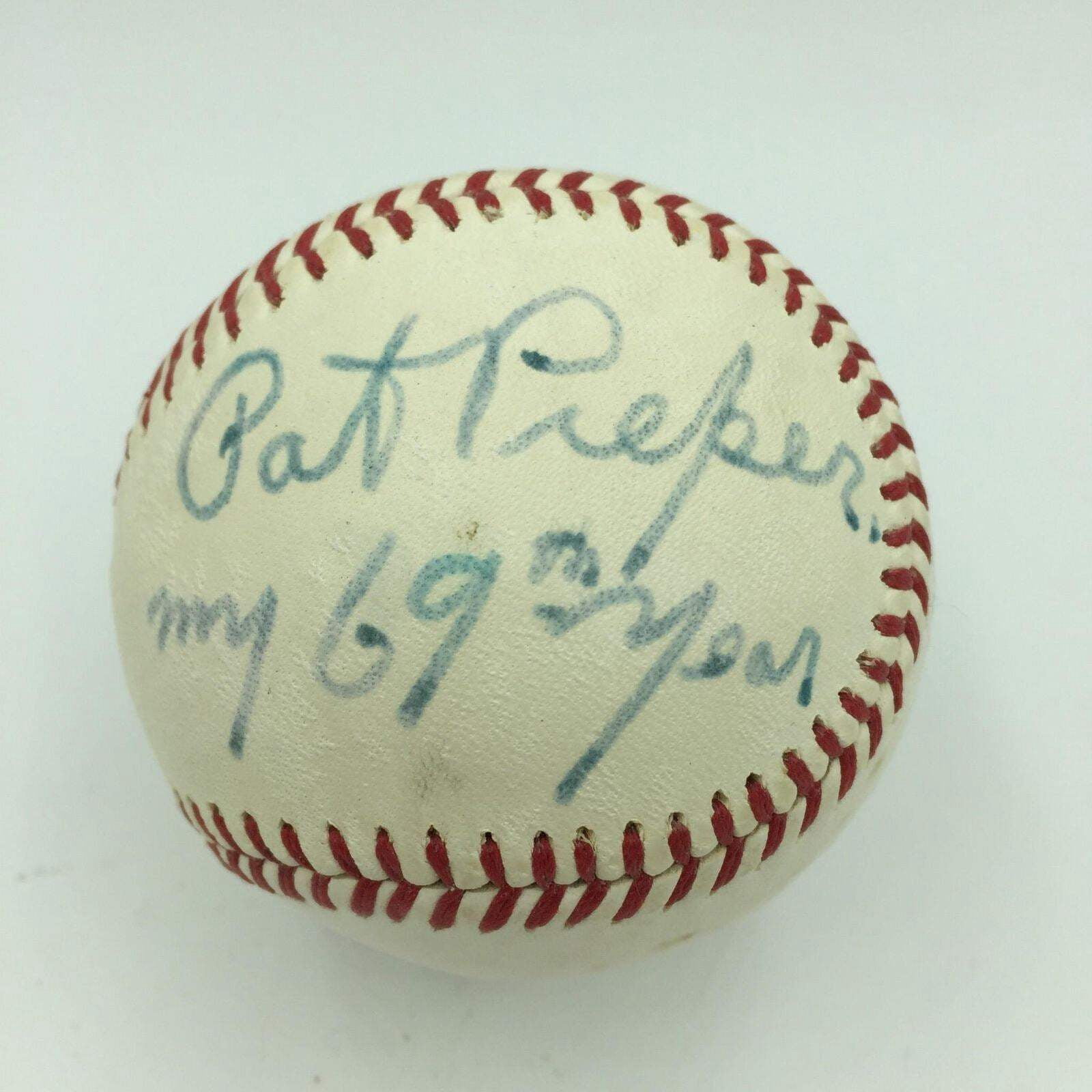 Pat Pieper Voice Of Wrigley Field Chicago Cubs Announcer Signed ...