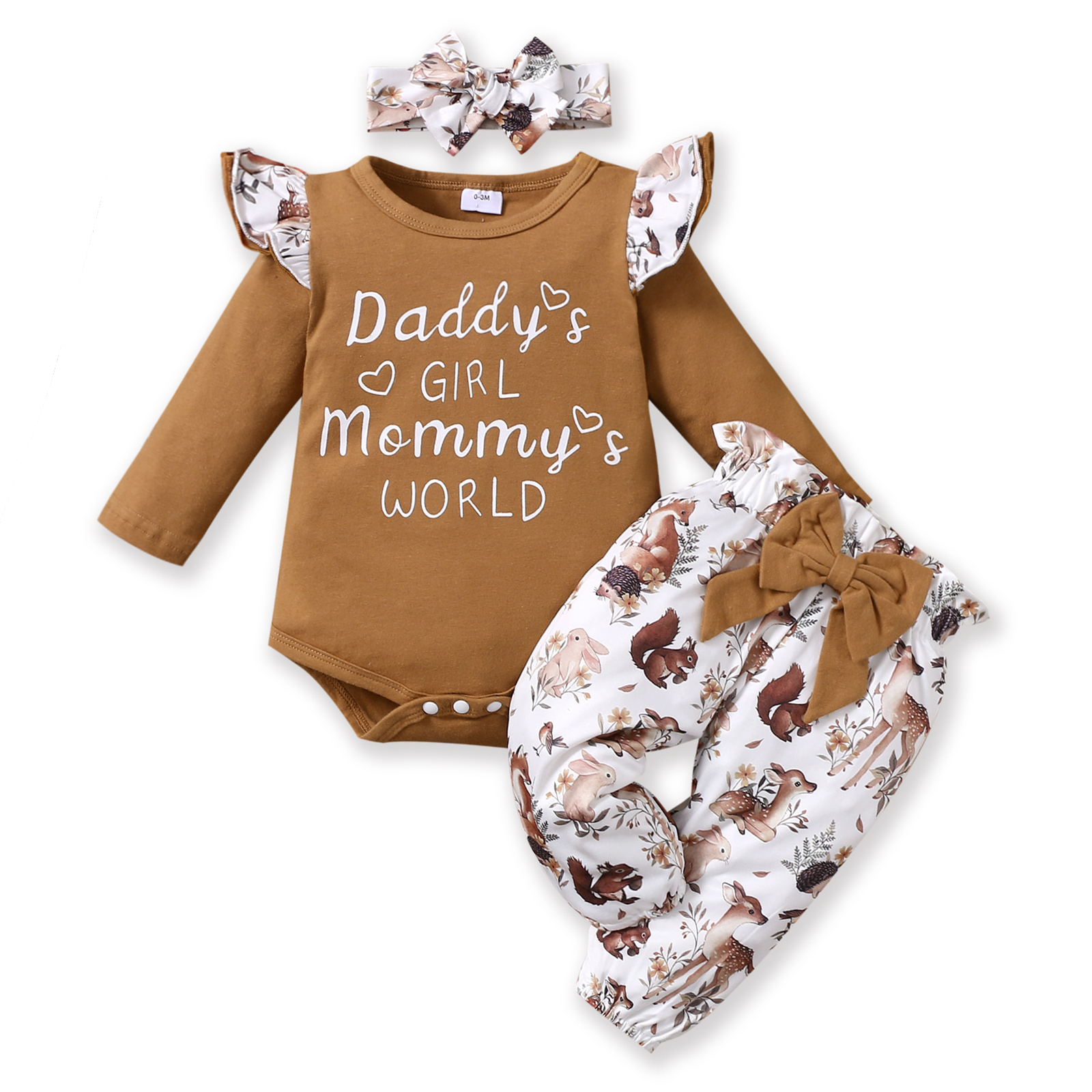 0-18M Newborn Infant Baby Boy Girls Long Sleeve Romper Cartoons Bodysuit Clothes One-piece ...