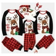 PatPat Holiday Family Matching Reindeer & Letter Print PJs for Mom, Dad ...