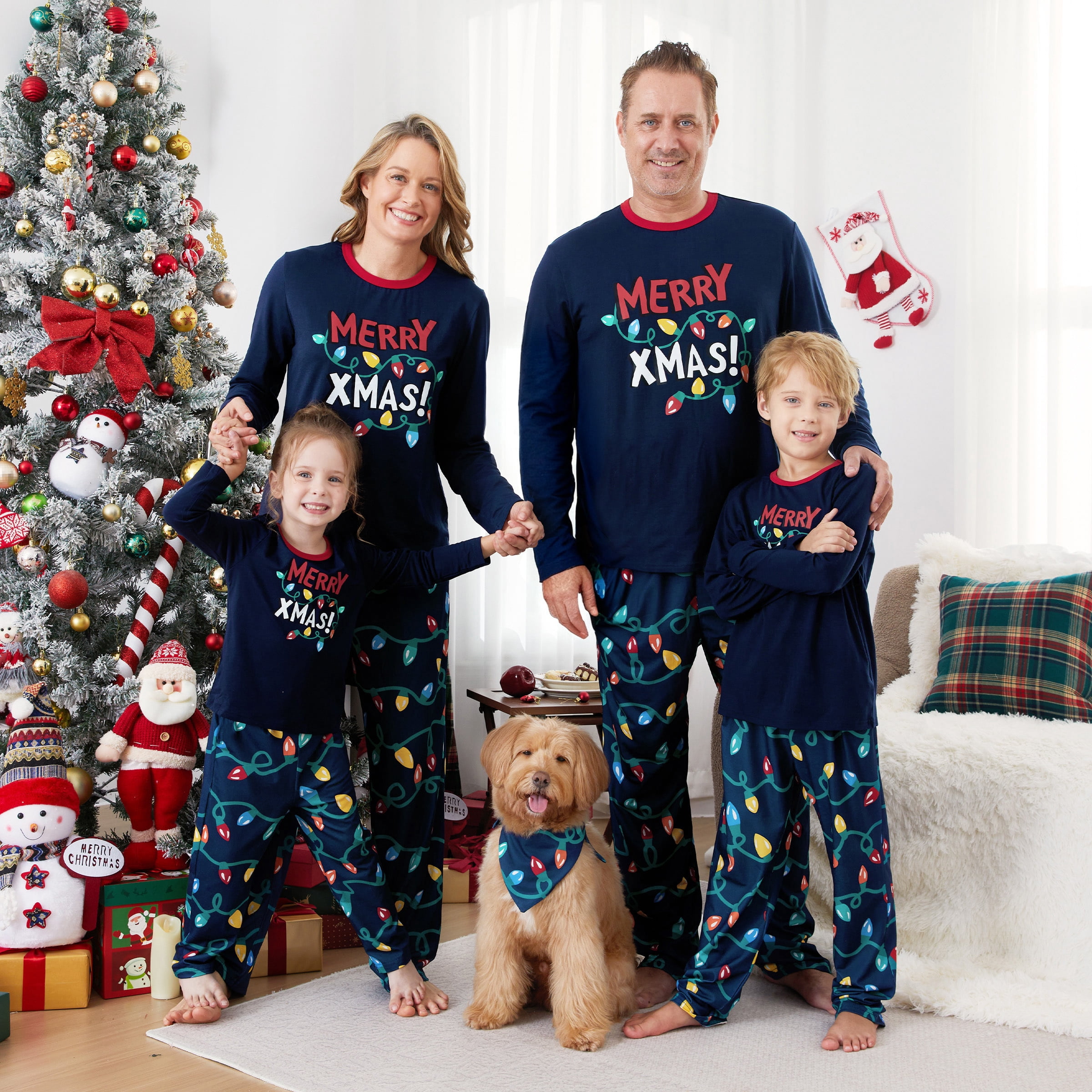 PatPat Baby Christmas Pajamas Family Matching Pjs Gifts Holiday Long ...