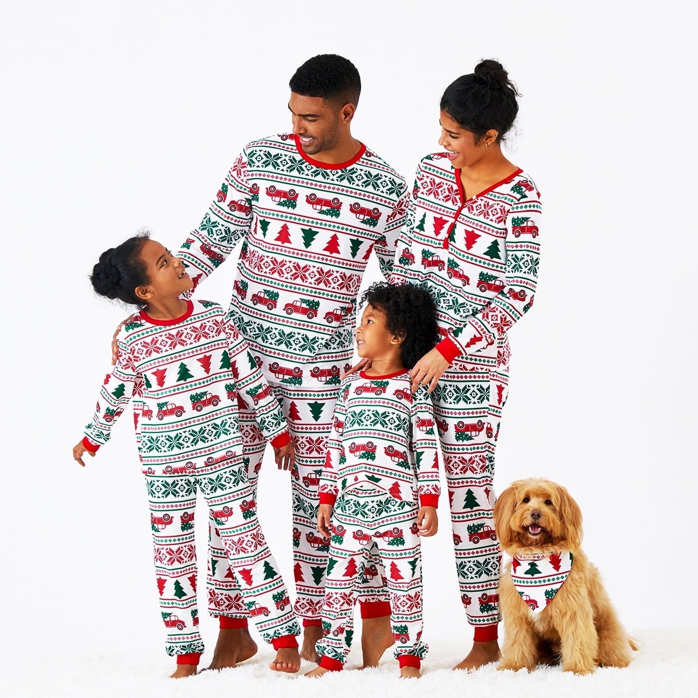 PatPat Christmas Pajamas Matching Family Pajamas for Women Tree and Car ...