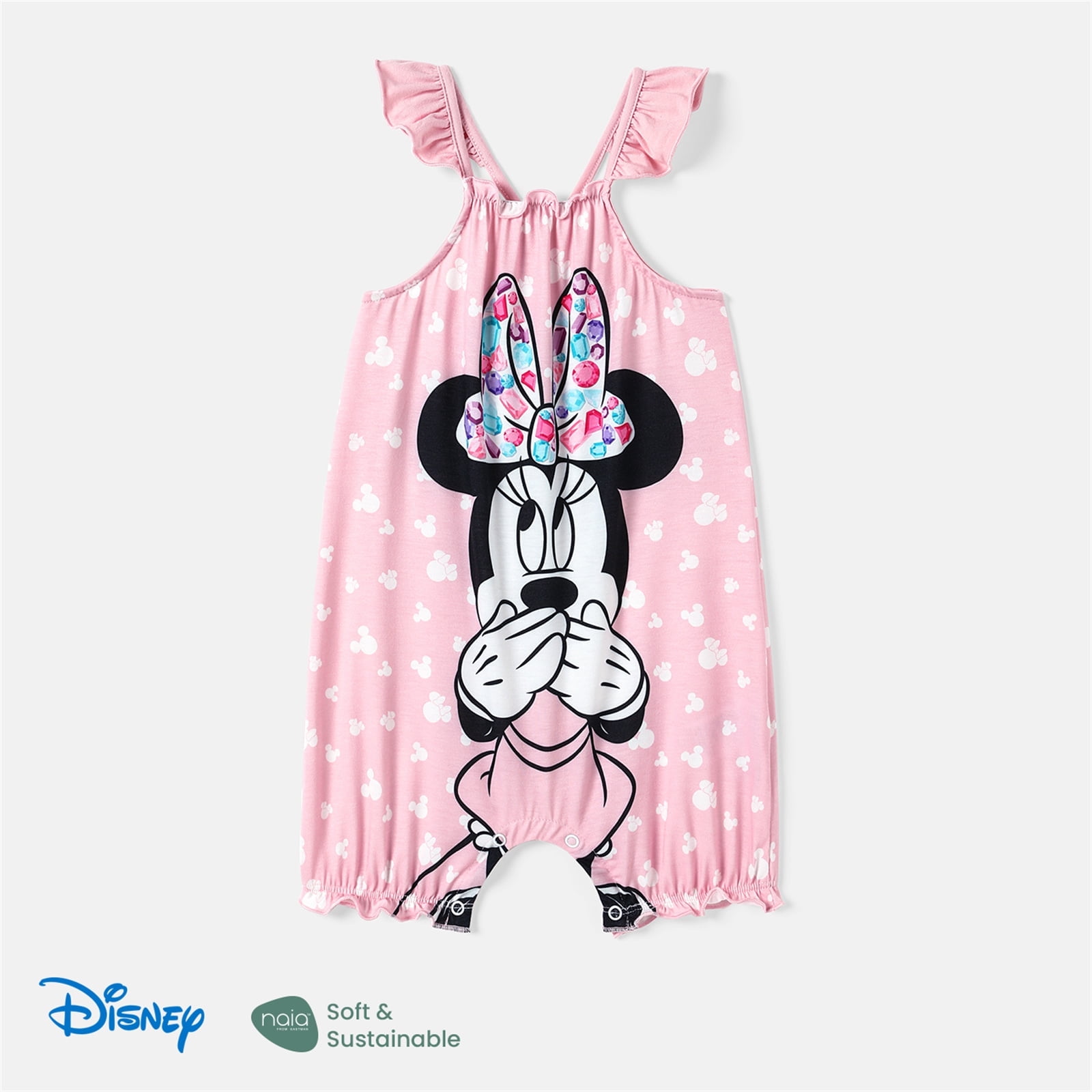PatPat Family Matching Dresses Pink Baby Girl 9-12 Months Disney Mickey ...