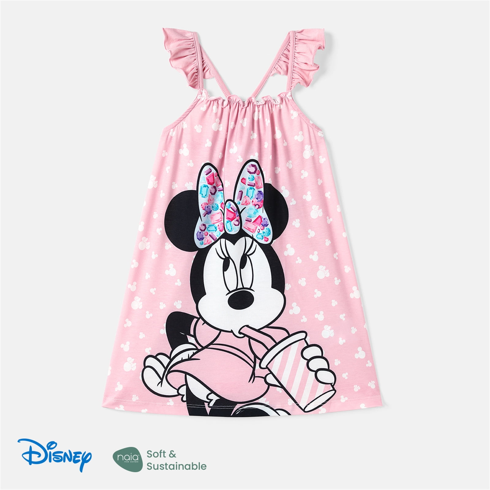 PatPat Family Matching Dresses Pink Kids Girl 6-7T Disney Mickey and ...