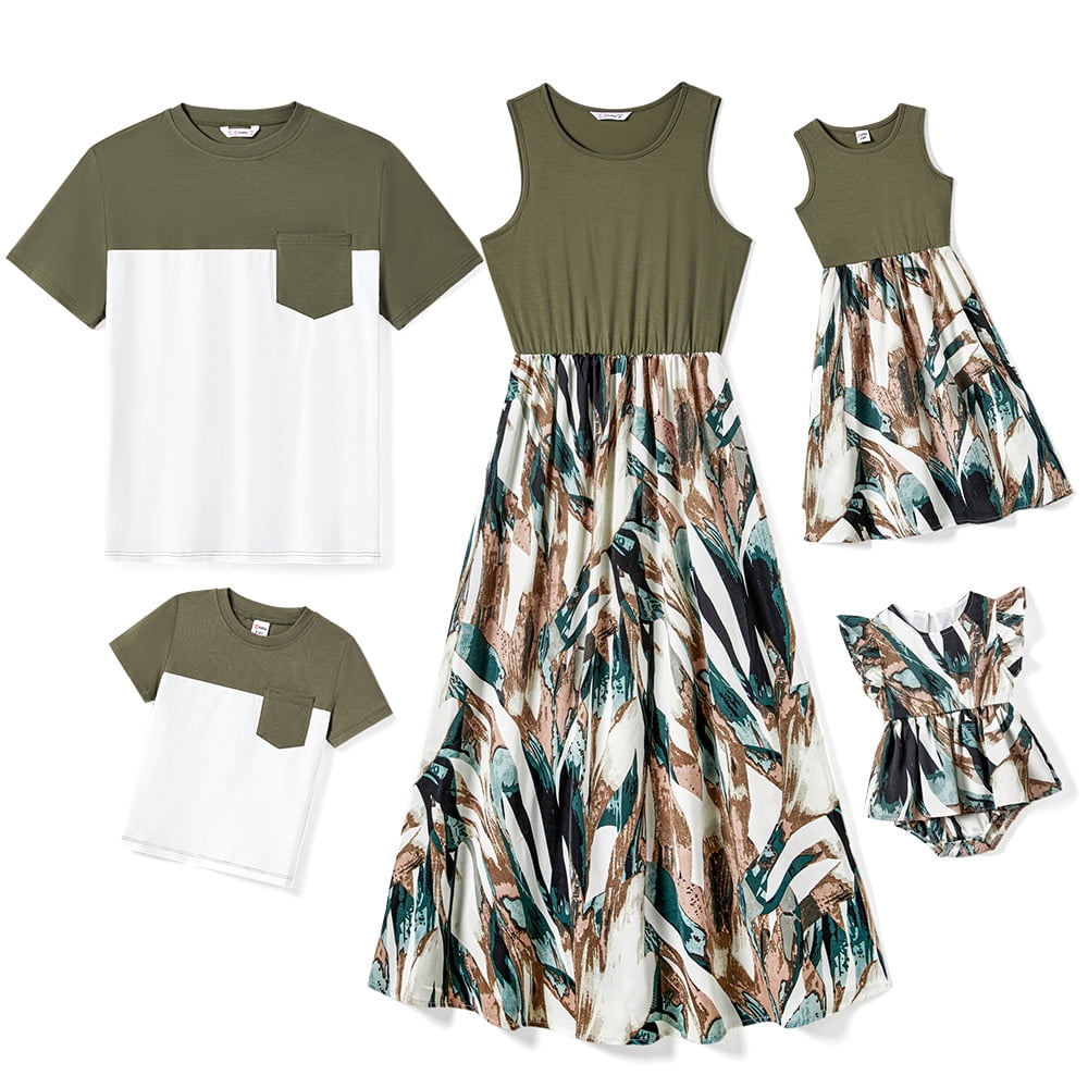 PatPat Family Matching Outfits Mommy and Me Dresses Boy T-Shirt Baby ...