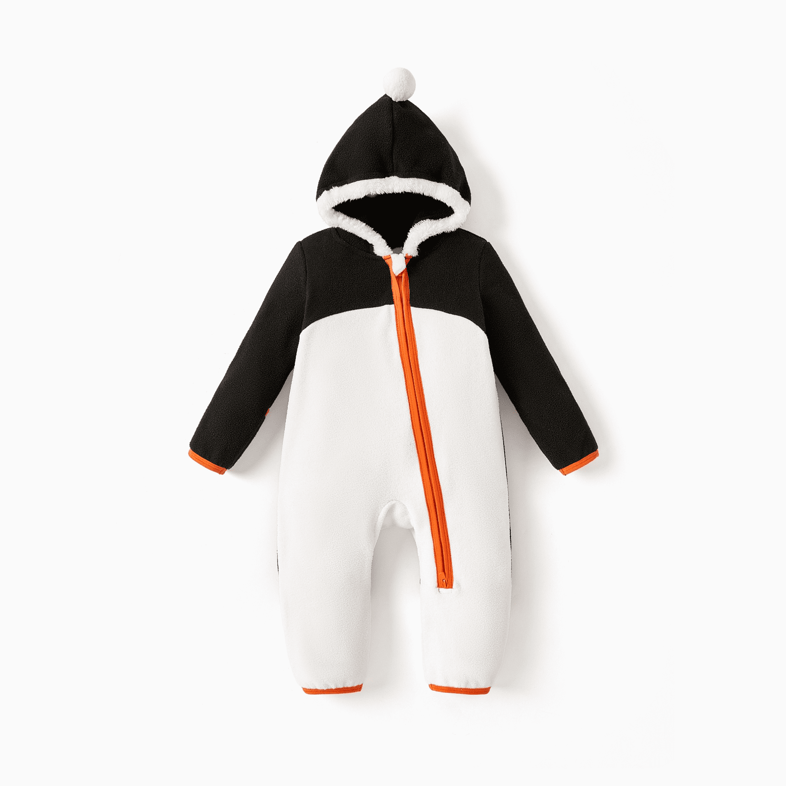 PatPat Baby Clothes Romer Hooded Fleece Footed Jumpsuit Soft Warm ...