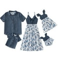 PatPat Mosaic Cotton Family Matching Outfits Mommy and Me Dresses and ...
