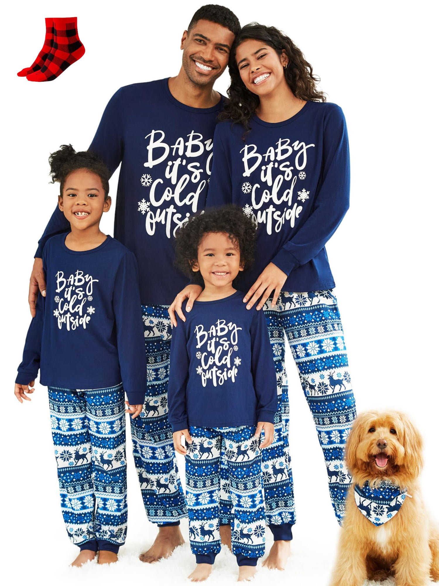 PatPat Womens Pajama Sets Family Christmas Pajamas 2 Piece Long Sleeve ...