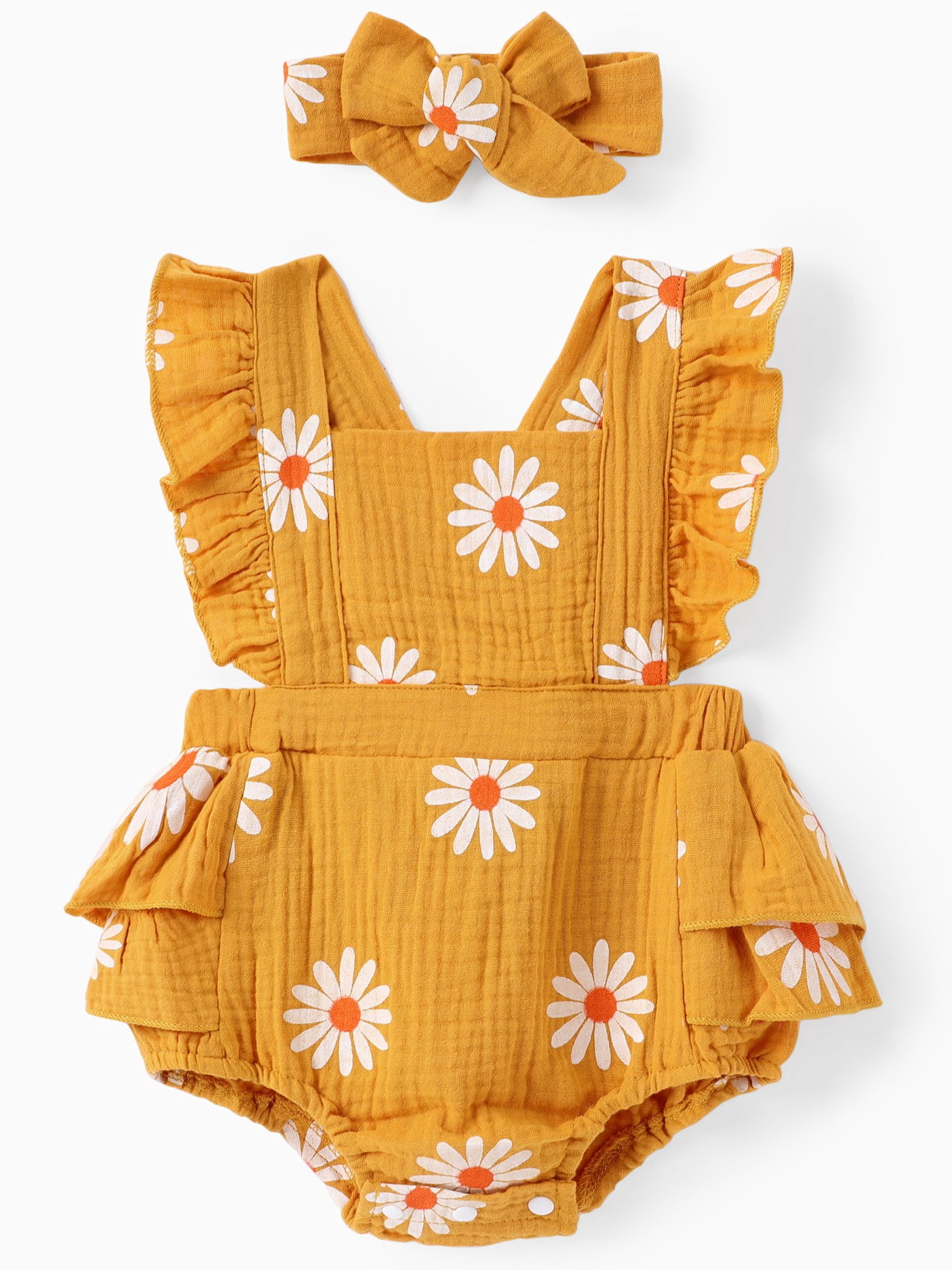 PatPat Newborn Baby Girl Clothes, 100% Cotton Sleeveless Romper, Summer ...