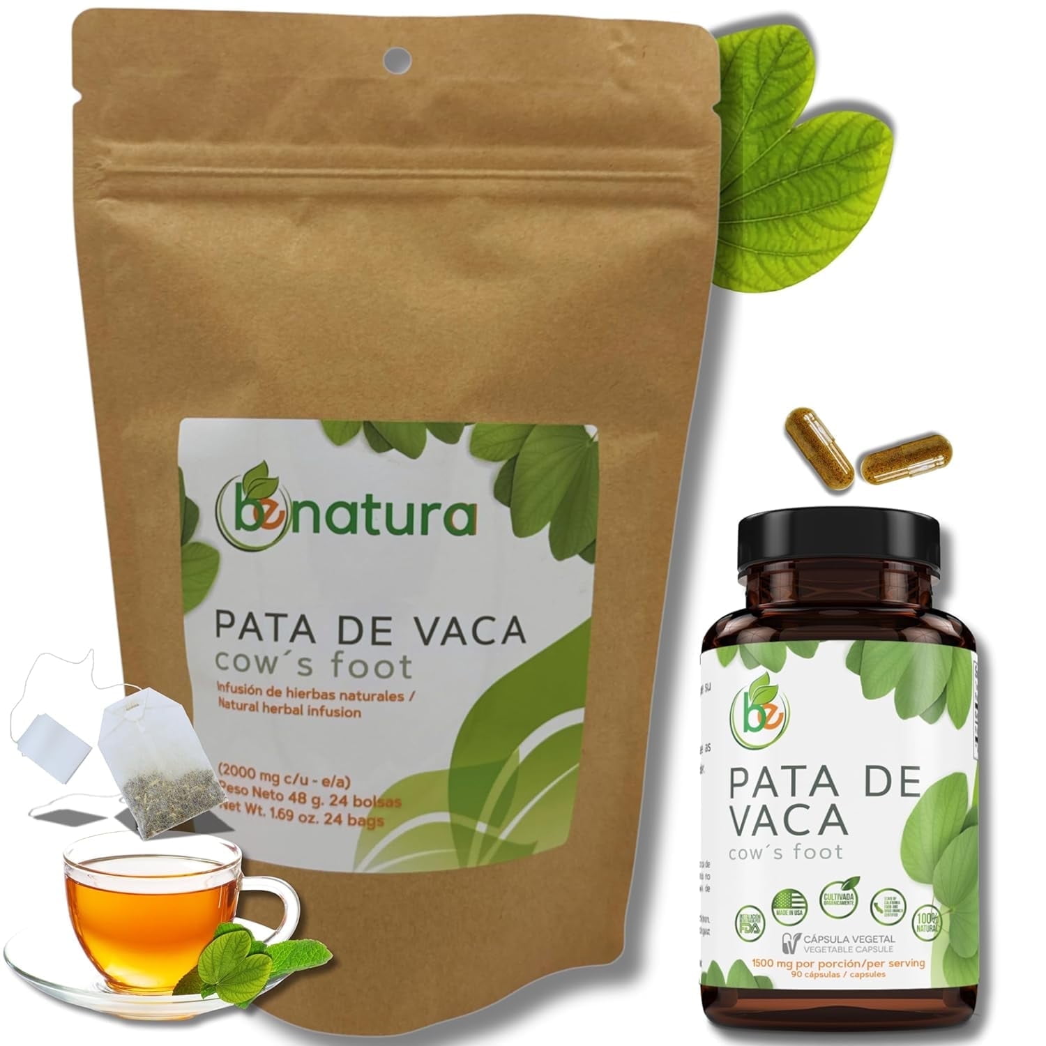 Pata de Vaca Té (Cow's Foot Tea) – 24 Bags – 100% Natural Infusion ...