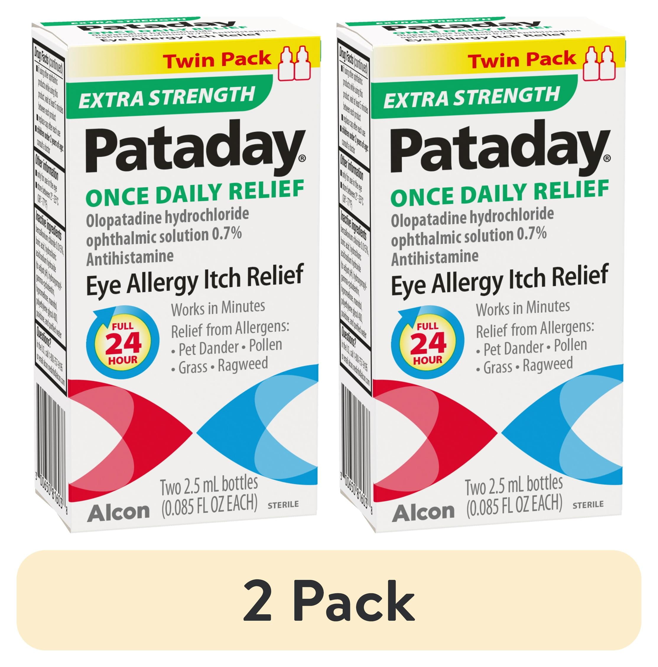 (2 pack) Pataday Extra Strength Once Daily Eye Allergy Itch Relief Eye ...