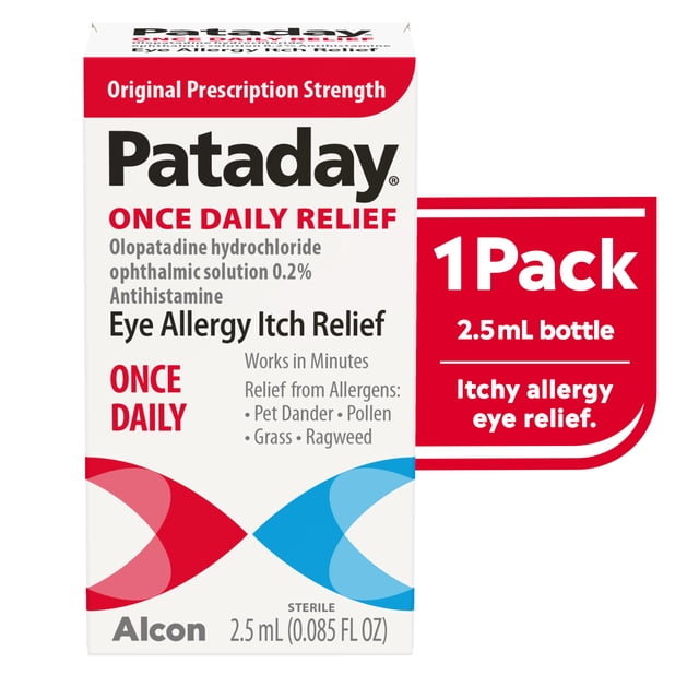Pataday Once Daily Eye Allergy Itch Relief Eye Drops, 2.5 ml - Walmart ...