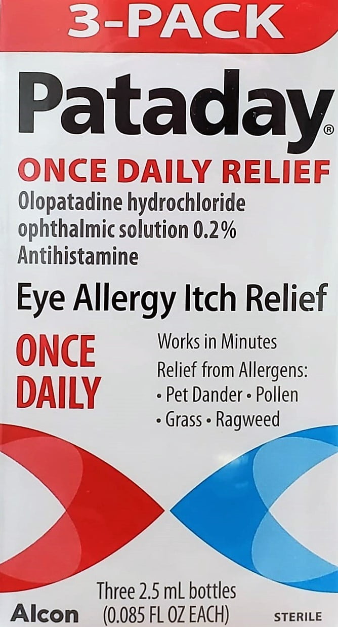 Pataday Once Daily Relief Eye Drops - 0.085 fl oz 3 Pack - Walmart.com
