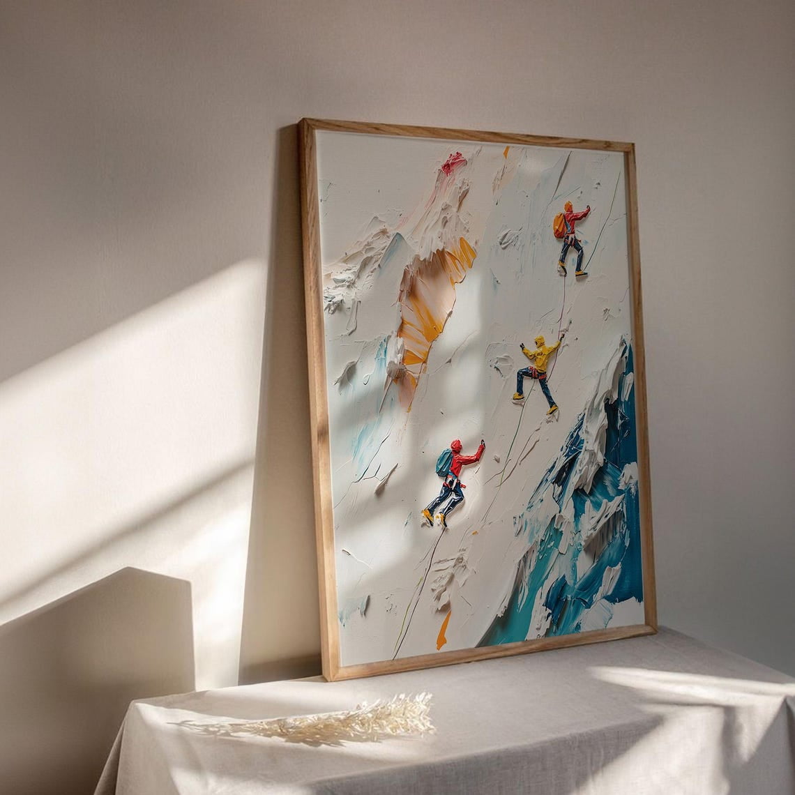 Patagonia Climbing Travel Poster, Nature Adventure Wall Art, Acrylic ...