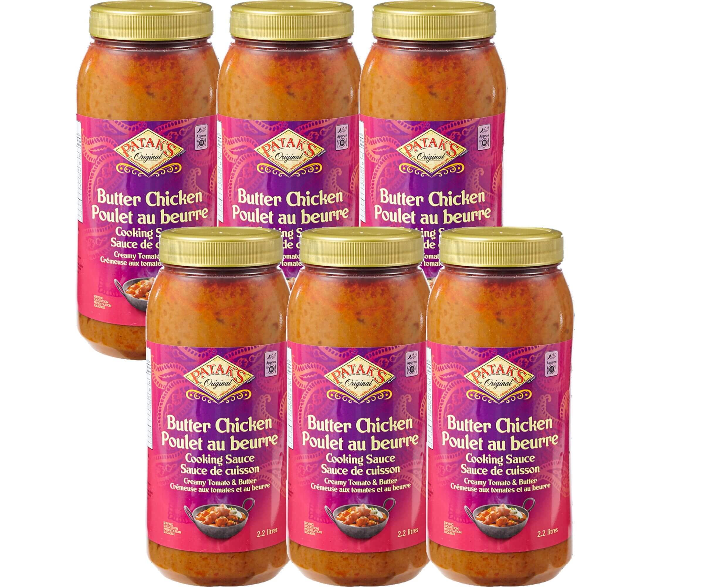 Patak's Butter Chicken Sauce - Bulk Food Service, 2.2 L/4.85 lbs | Rich ...