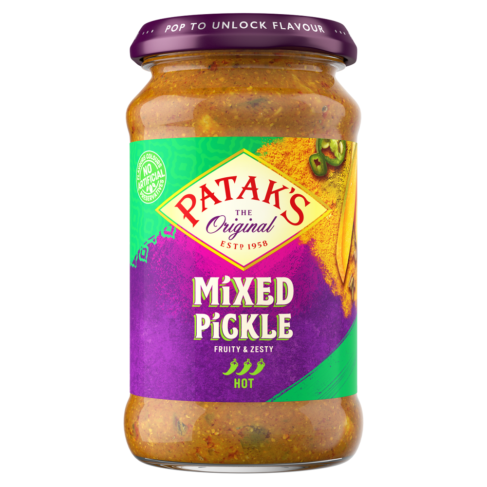 Patak's Hot Mixed Pickle 283g (Pack of 6) - Walmart.com