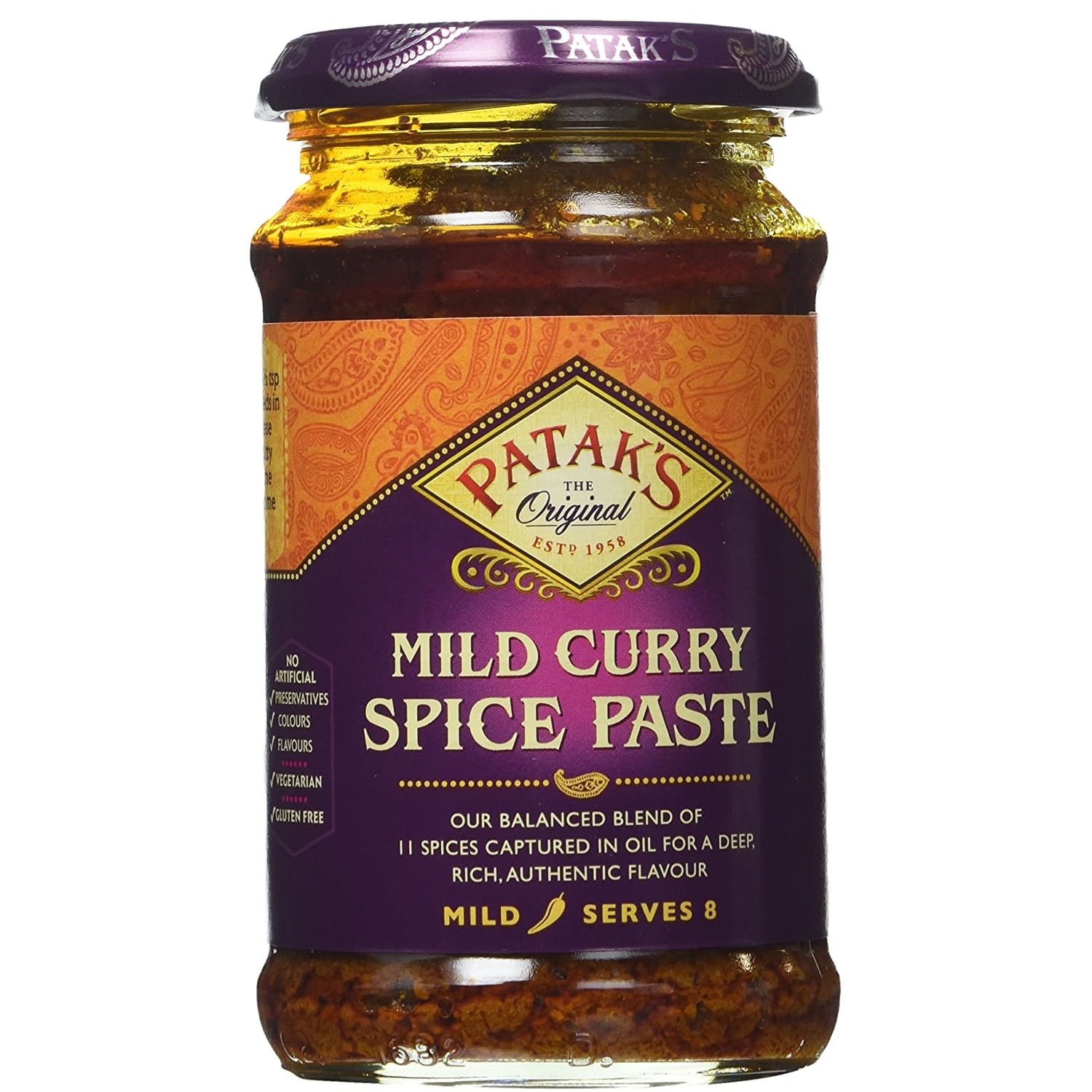 Patak's Mild Curry Spice Paste - 283g (Pack of 3) - Walmart.com