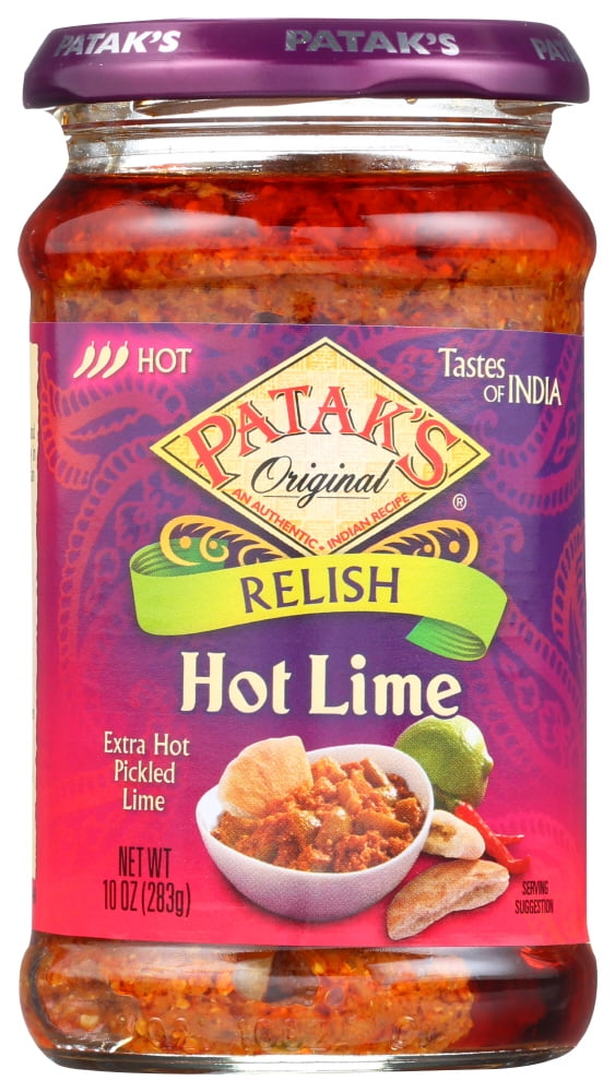 Pataks Relish Hot Lime Hot, 10 Oz - Walmart.com