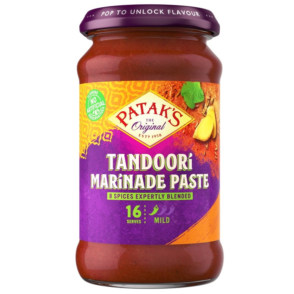Pataks Tandoori Spice Marinade Paste Mild 312g (Pack of 6) - Walmart.com