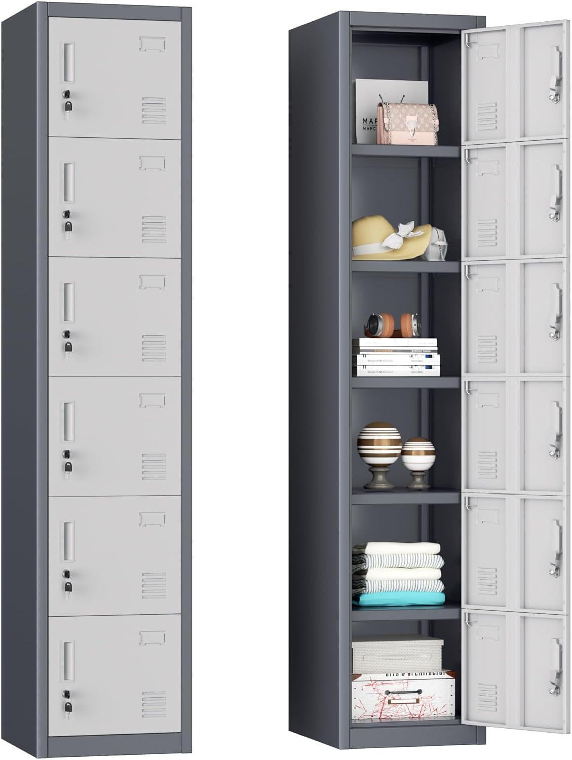 Pataku Metal Locker Tall Lockers for Employees Locker Organizer for ...