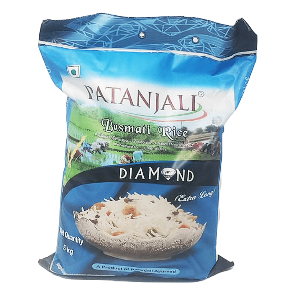 Patanjali Diamond Basmati Rice: Long Grain, Cooks Up Fluffy in 20 ...