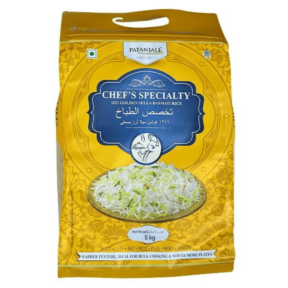 Patanjali Golden Sella Basmati Rice: Rich, Buttery Flavor - Perfect for ...