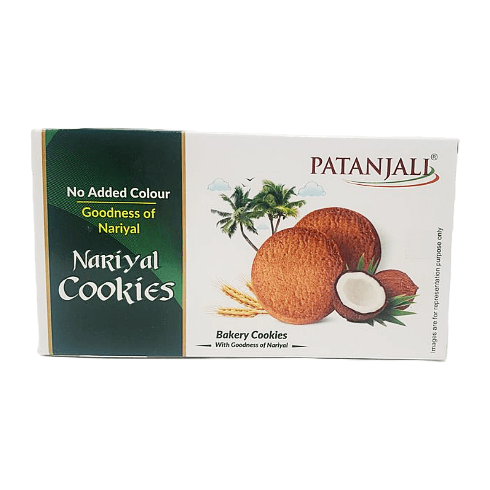 Patanjali Nariyal Cookies: Delicious Coconut Cookies 4 x 7 oz (200 g ...