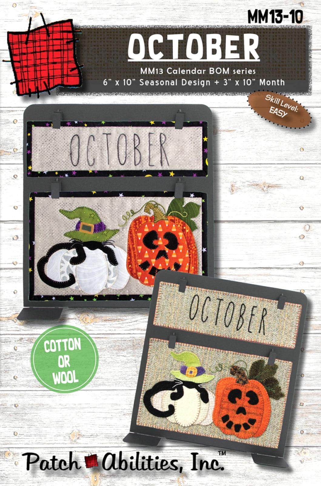 Patch Abilities October Calendar Series Block of the Month MM13-10 ...
