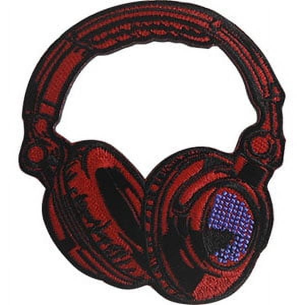 Patch - C&D - Music Themed Red Headphones New Gifts p-jsx-0028 ...