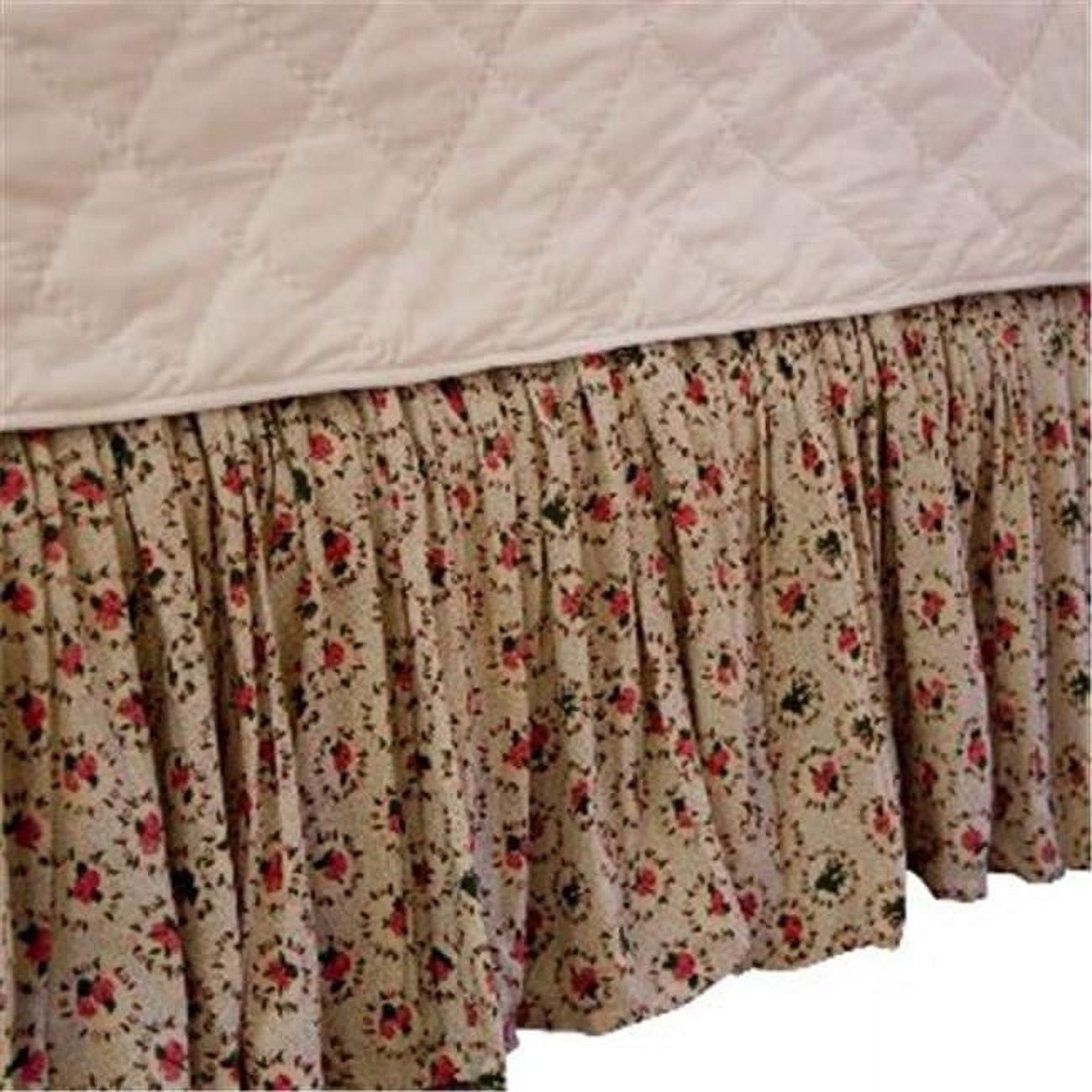 Patch Magic DRKP199A Floral Print- Fabric Dust Ruffle King 78 x 80 in ...