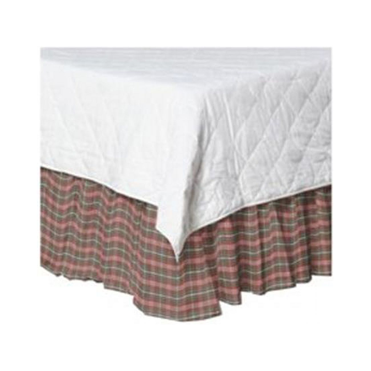 Patch Magic DRKW124A Sage And Red Plaid, Fabric Dust Ruffle King 78 x ...