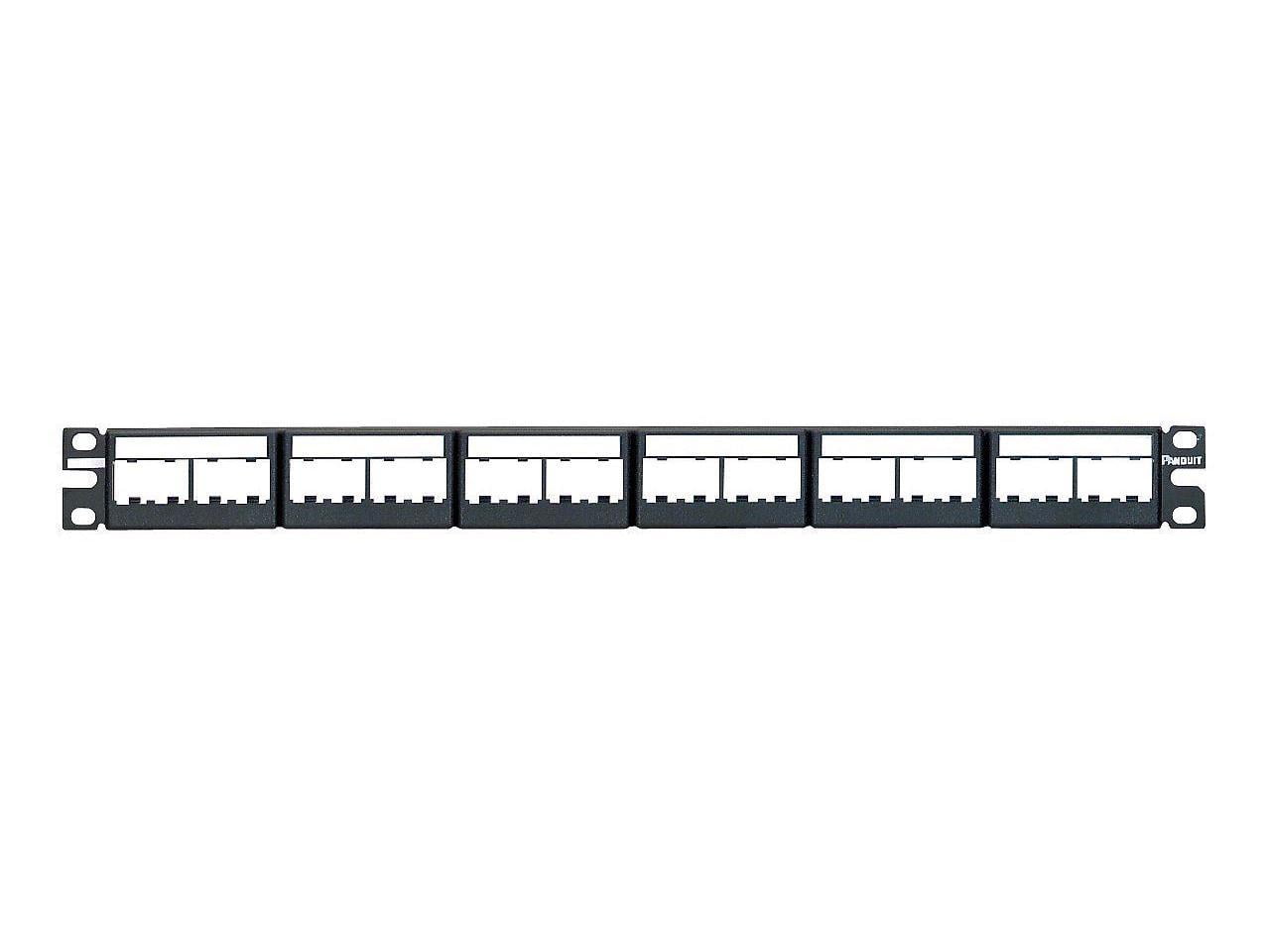 Panduit Patch Panel,Mini-Com,Rack Mt,24 Port CPPL24WBLY - Walmart ...
