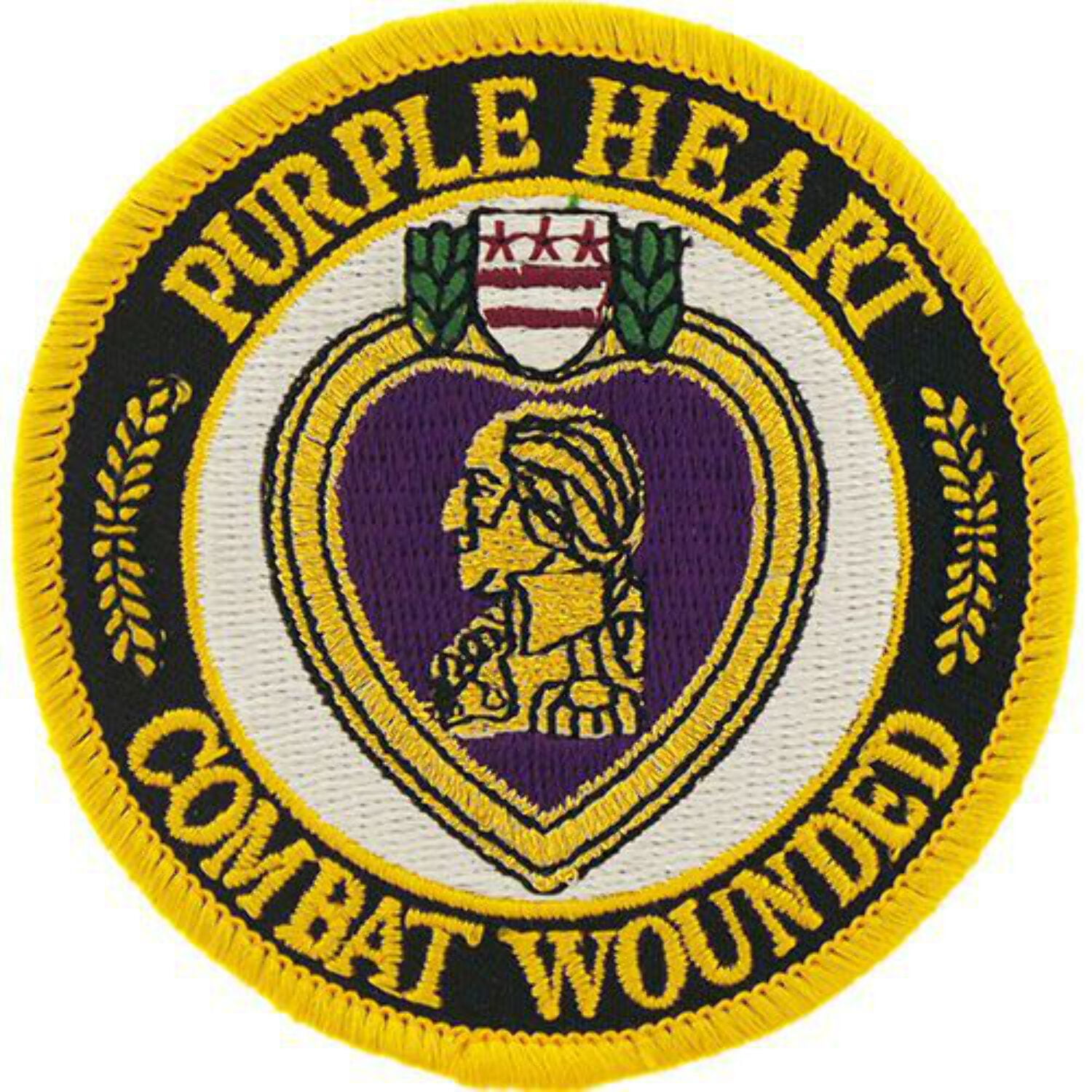 Patch Purple Heart "Combat Wounded" (3-1/16") - Walmart.com
