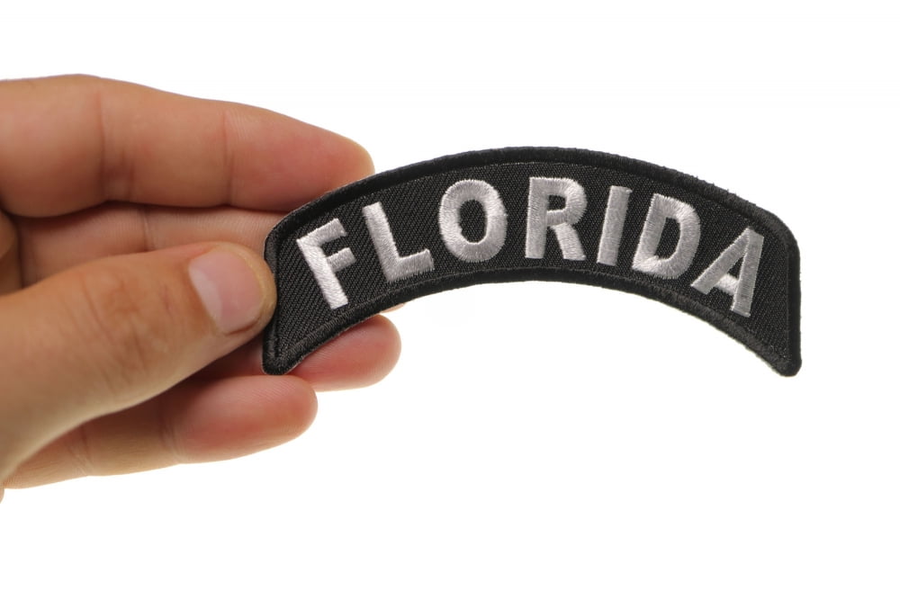 Patch, Small Embroidered Rocker (Iron-On or Sew-On), Florida State ...