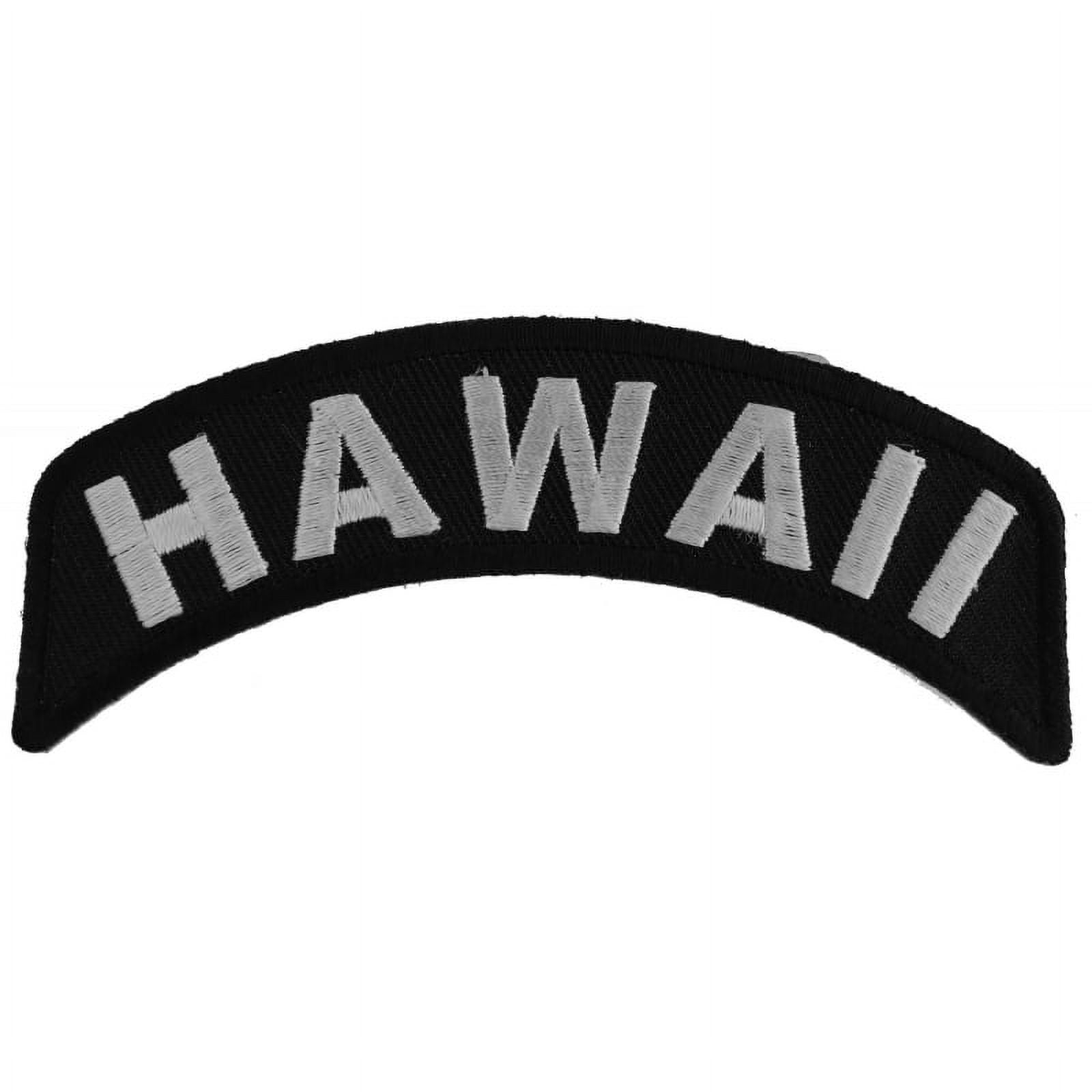 Patch, Small Embroidered Rocker (Iron-On or Sew-On), Hawaii State Patch ...