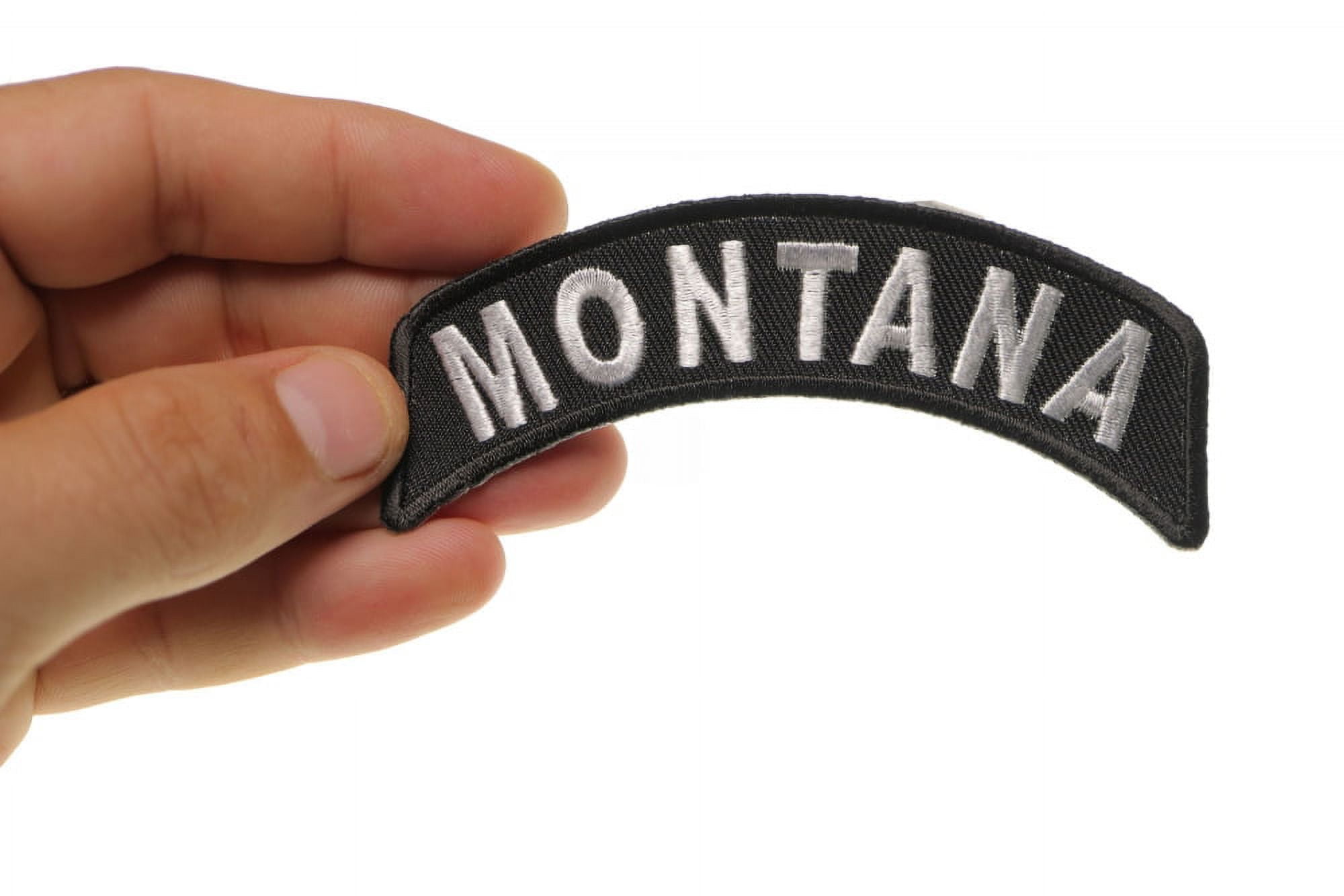 Patch, Small Embroidered Rocker (Iron-On or Sew-On), Montana State ...