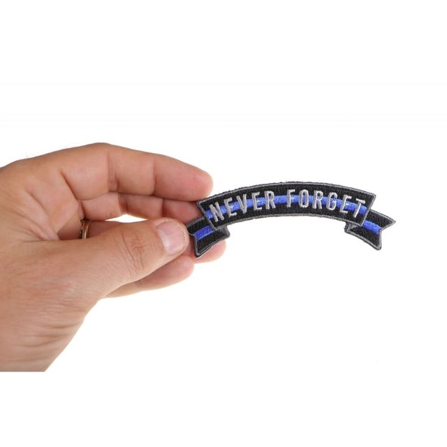 Patch, Small Embroidered Rocker (Iron-On or Sew-On), Thin Blue Line ...