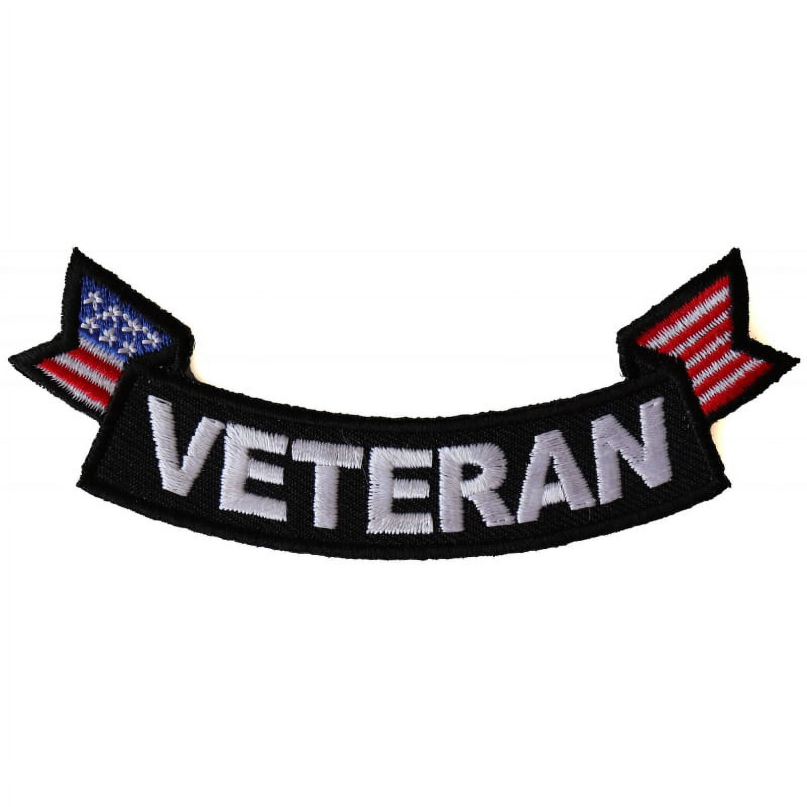 Patch, Small Embroidered Rocker (Iron-On or Sew-On), Veteran United ...